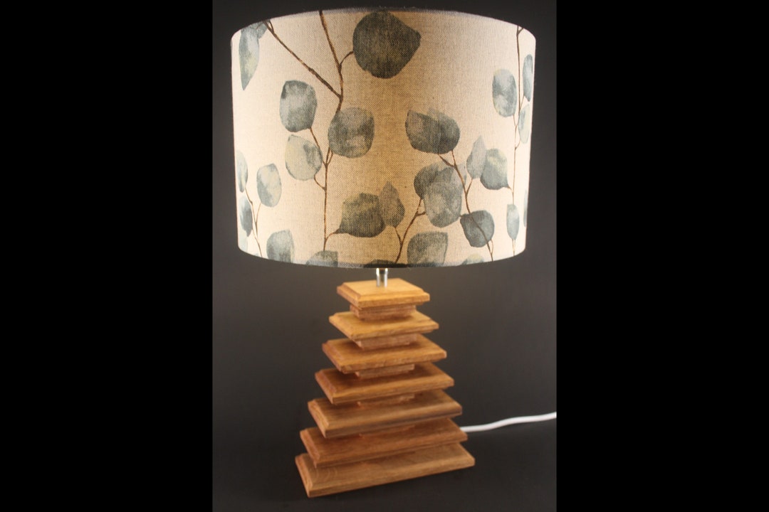 Peli Workshop Solid Wood Lamp Base Oak Table Lamp for Living Room ...