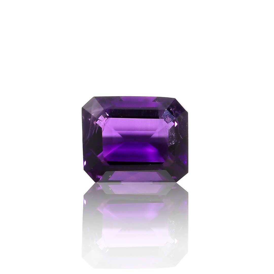 African Natural Amethyst Octagon Shape 12x10mm Faceted Cut , Loose ...