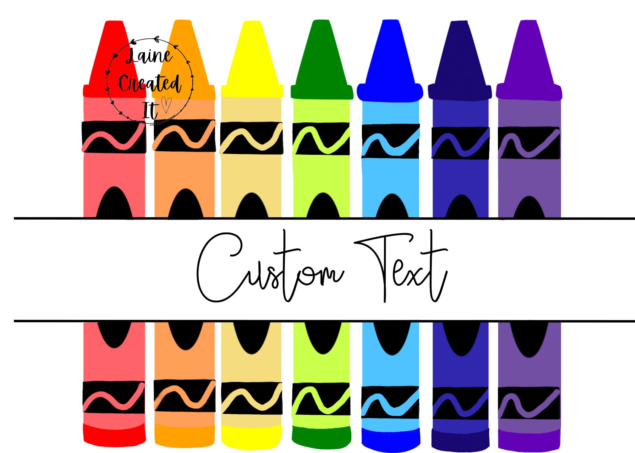 Teacher Crayons Custom PNG File for Sublimation - Etsy
