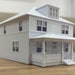 House 2 Storey | 3D Printed N Scale Models | White PLA (NS-01) - Etsy
