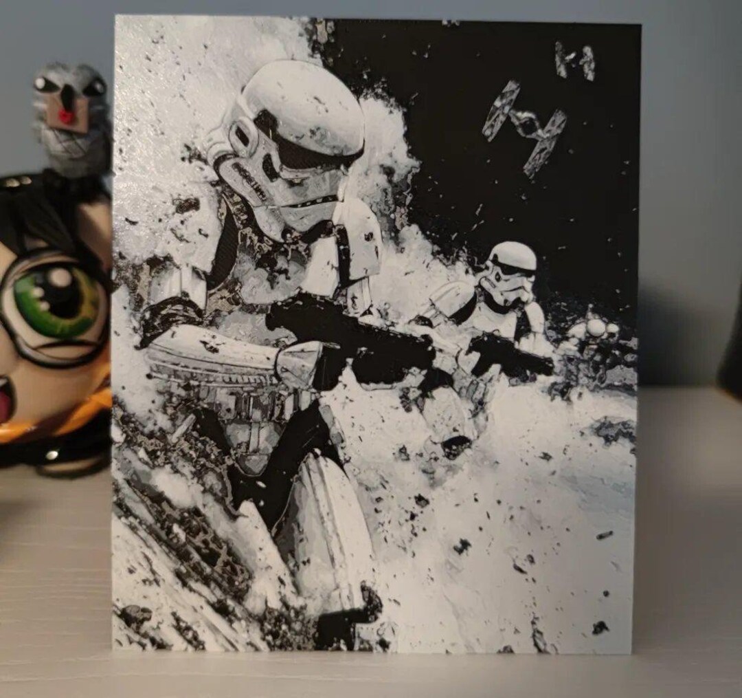 Hueforge Star Wars Troopers 3D Printed Wall Art Unique & Modern Home ...