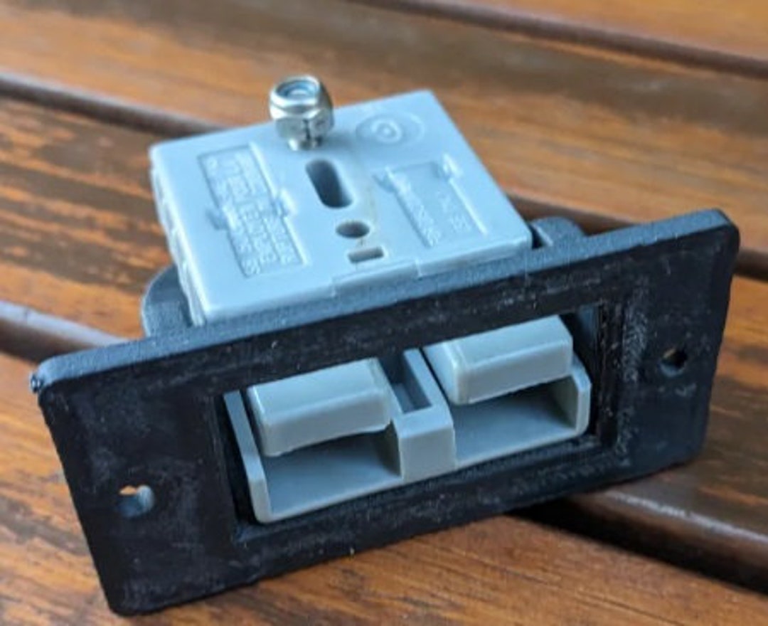 Anderson Plug Flush Mount | 3D Printed Anderson Plug Accessories (AP-09 ...