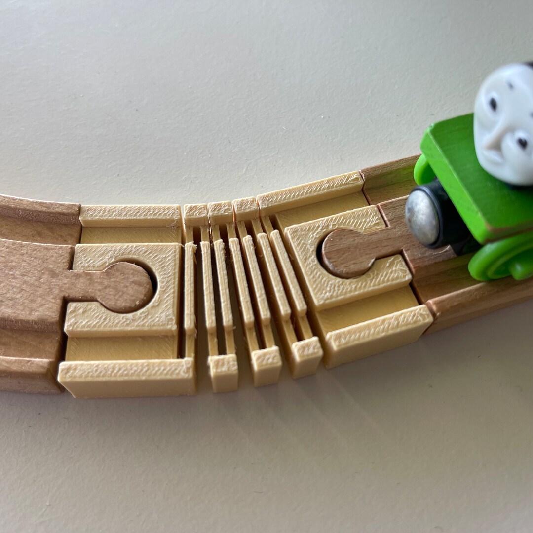 Brio Compatible Small Male-male Flex Adapter Wooden Train Track | 3D ...