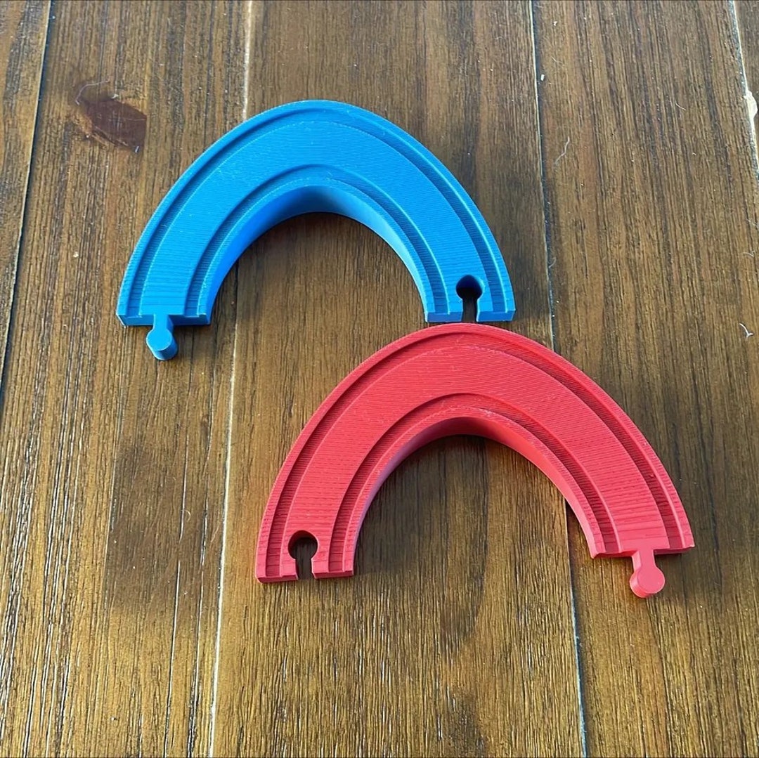 Brio Compatible 180 Degree, Banked Turn Wooden Train Track | 3D Printed ...