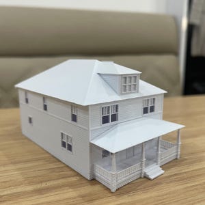 House 2 Storey | 3D Printed N Scale Models | White PLA (NS-01) - Etsy