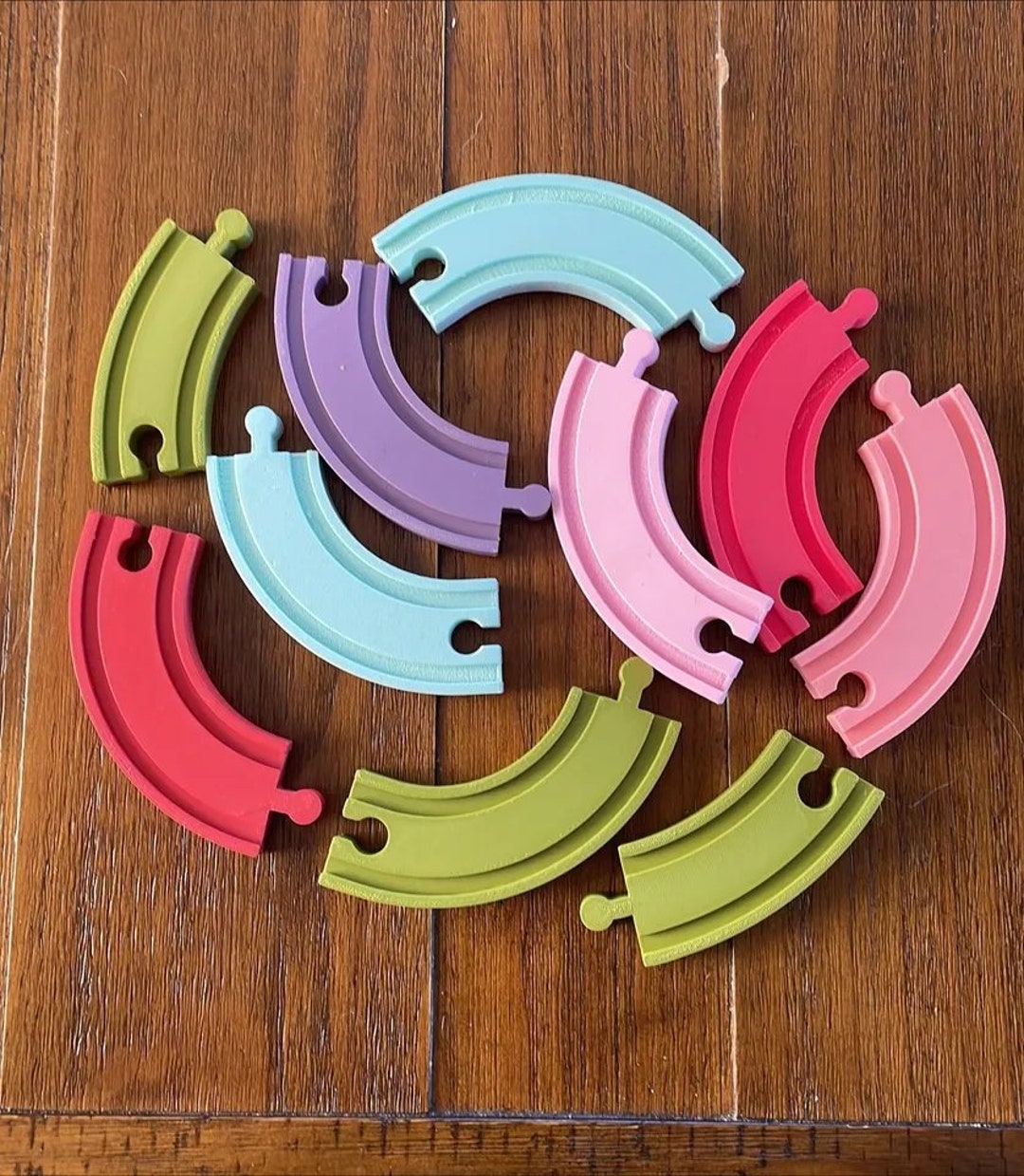 Brio Compatible 90 Degree Turn Wooden Train Track | 3D Printed Wooden ...