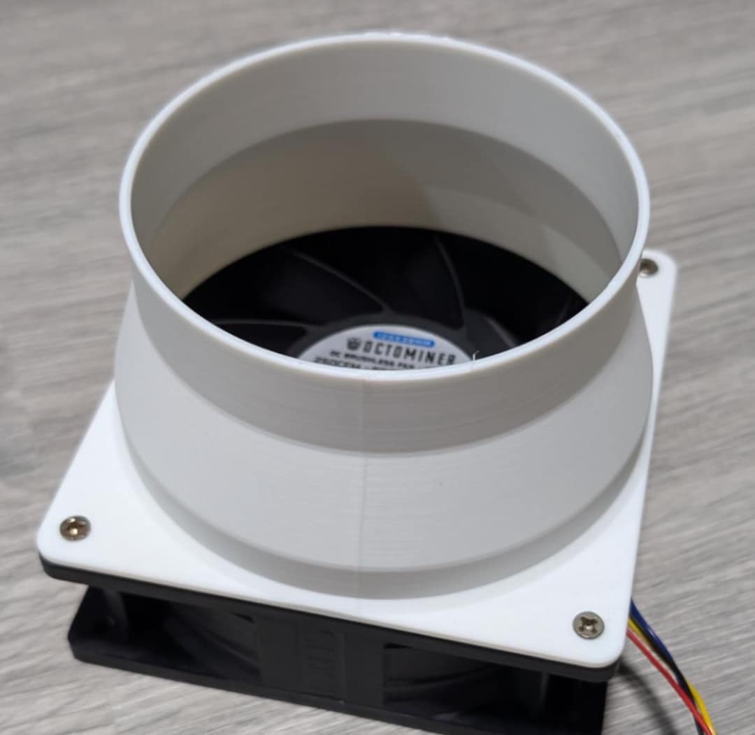 12cm Fan to 11–9cm Pipe Adapter | PC Cooling Fan Duct Adapter | 3D ...