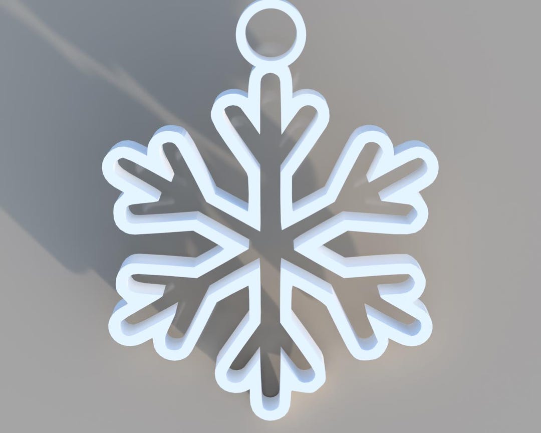 3D Printed Snowflake Ornament | 3D Printed Decorations for a Modern ...
