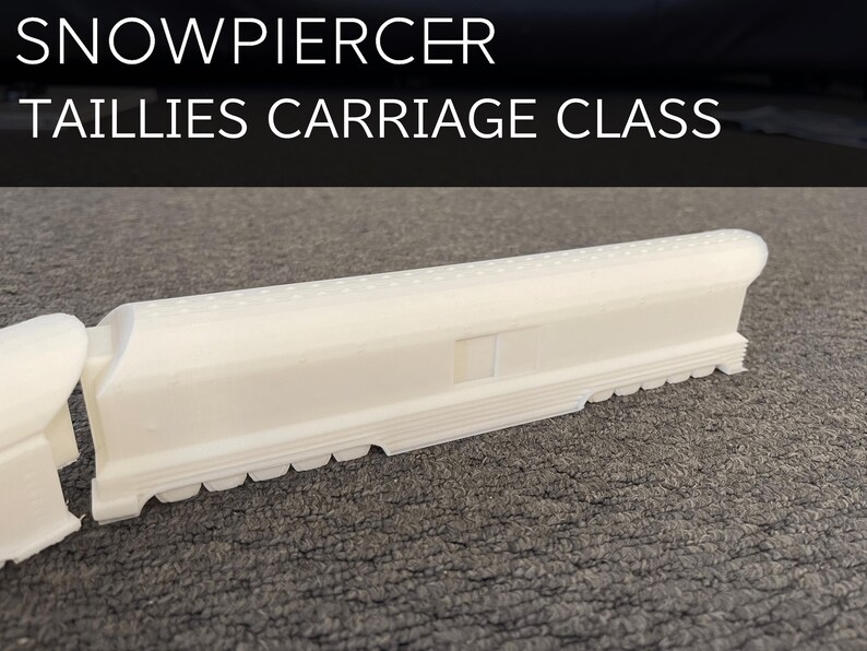 Snowpiercer Tallie Carriage | 3D Printed N Scale Models | White PLA (NS ...