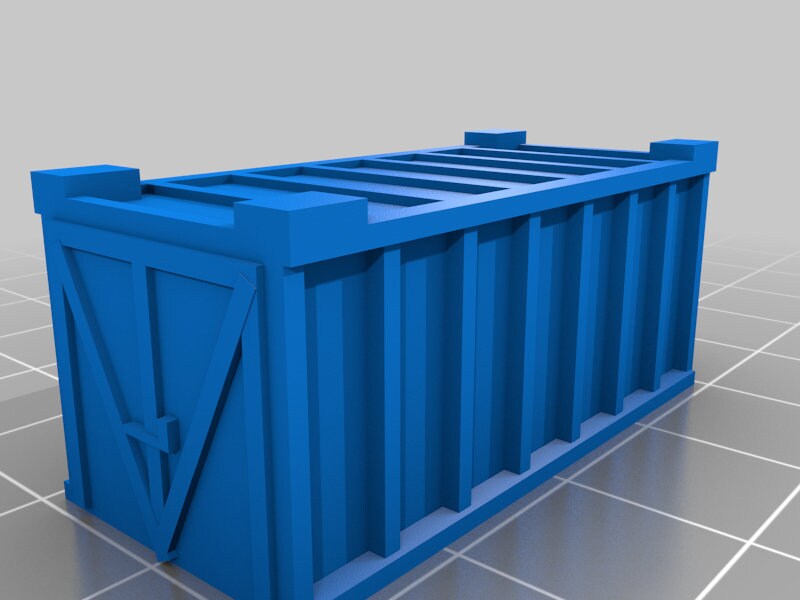 Shipping Containers | 3D Printed N Scale Models | White PLA (NS-15) - Etsy