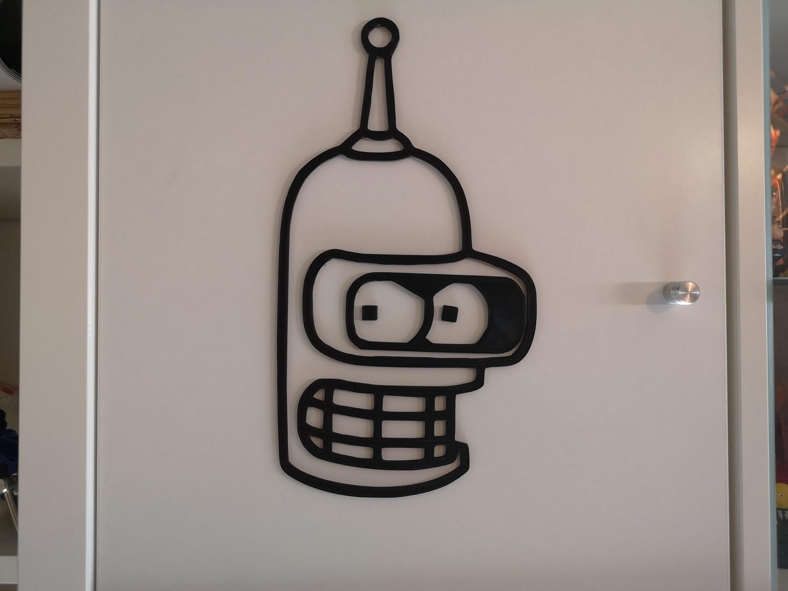 Futurama Bender 2D Wall Art | 3D Printed Wall Art | Unique & Modern ...