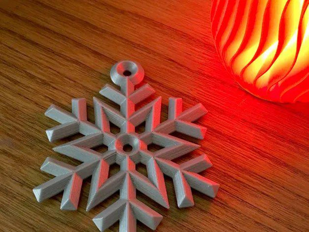 3D Printed Snowflake Ornament | 3D Printed Decorations for a Modern ...