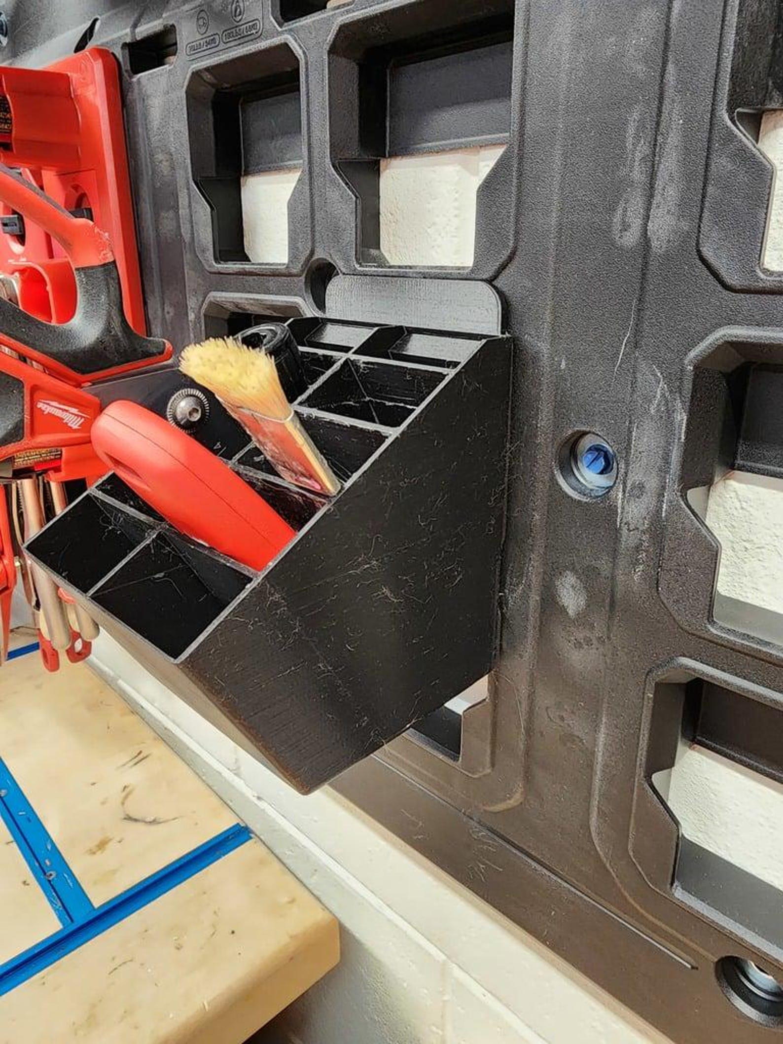 Milwaukee Packout Wall Angled Organizer - Storage Solution for Workshop ...