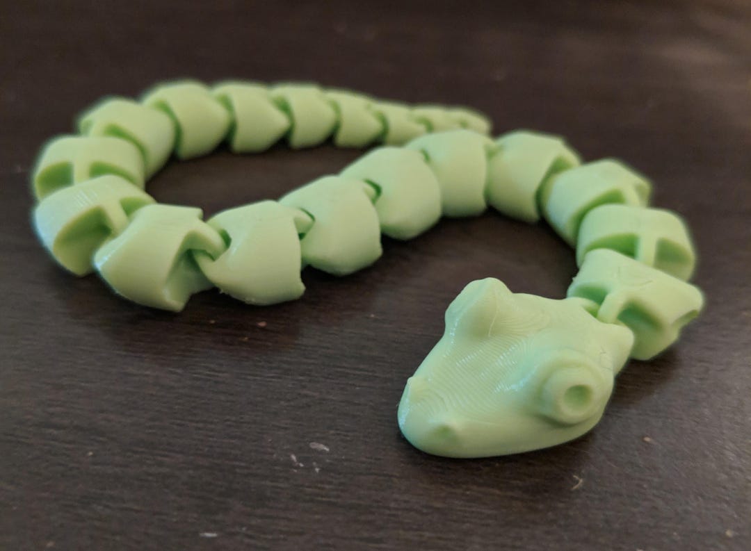 Articulated Tiny Snake, Flexible Action Figure | 3D Printed Articulated ...