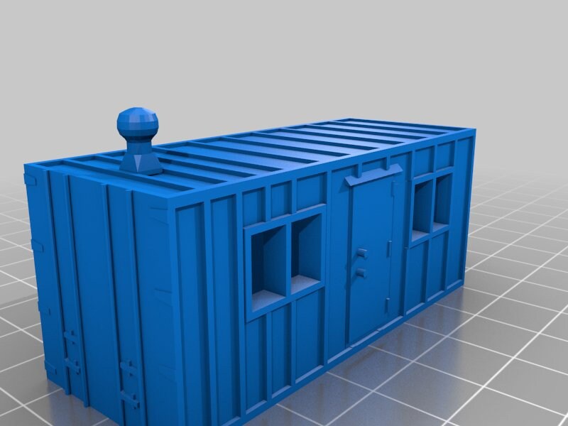 Container Office | 3D Printed N Scale Models | White PLA (NS-11) - Etsy