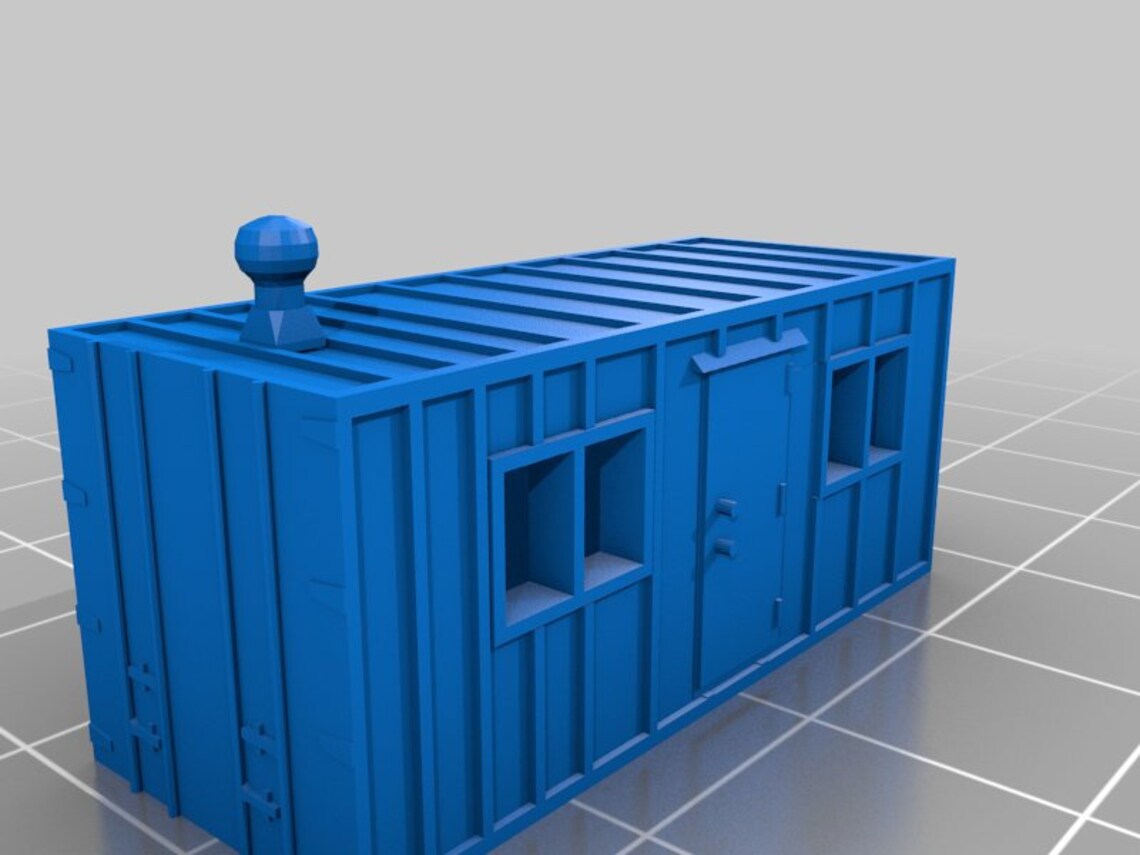 Container Office | 3D Printed N Scale Models | White PLA (NS-11) - Etsy