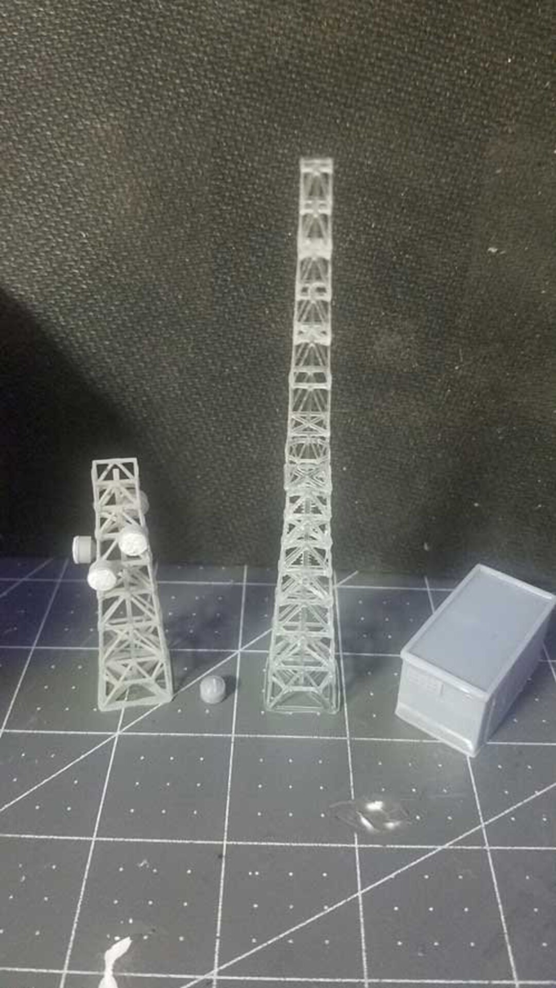 Communications Tower | 3D Printed N Scale Models | White PLA (NS-08) - Etsy
