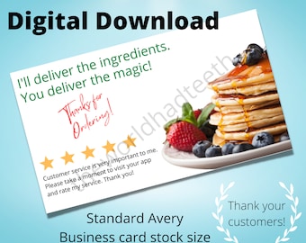 Grocery Delivery, Delivery Driver, Grocery, Thank You Card, Digital ...