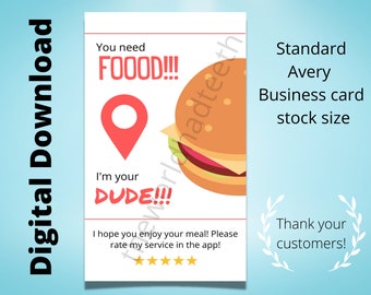 Fast Food Thank You - Etsy