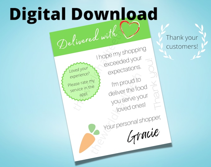 Delivery Message, Custom Text Photo, Custom Greeting, Personalized ...