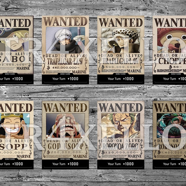 One Piece Custom Card - Etsy