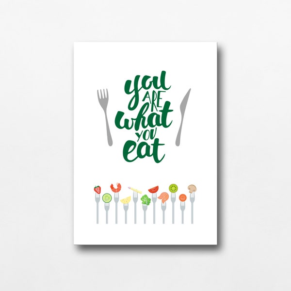 Clean Eating Art - Etsy