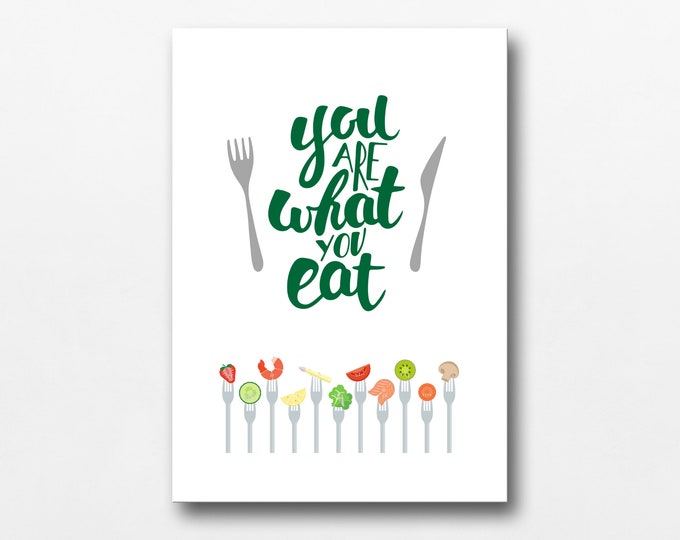 Eat Food Not Too Much Mostly Plants Healthy Food Quote - Etsy