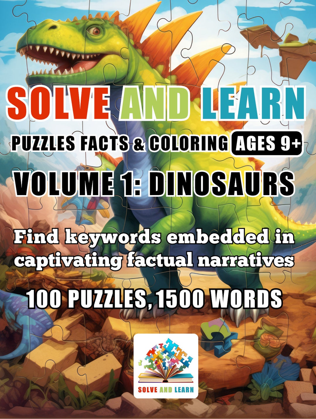 Interactive Dinosaur Activity Book for Kids, Home School Educational ...