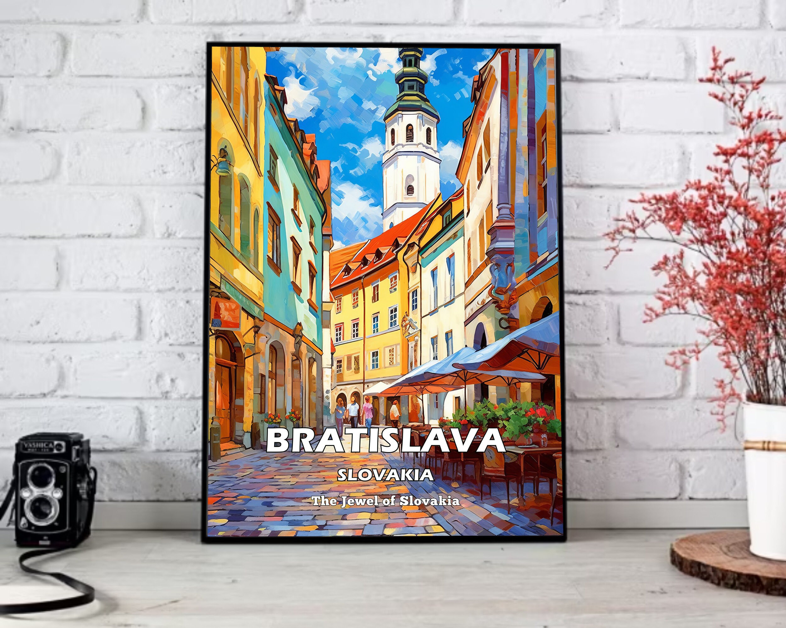 5 Different Captivating Digital Prints Featuring Bratislava, Slovakia ...