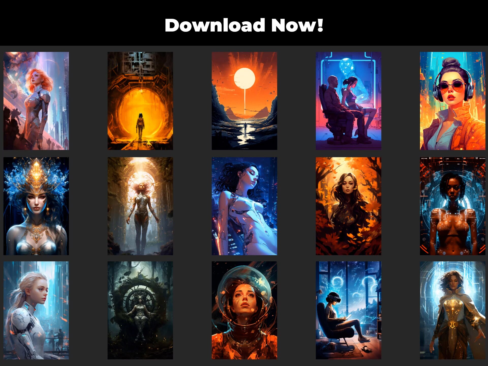 1,000 Midjourney Sci-fi Women Prompts Plus 1000 Prompt Images, Upscaled ...