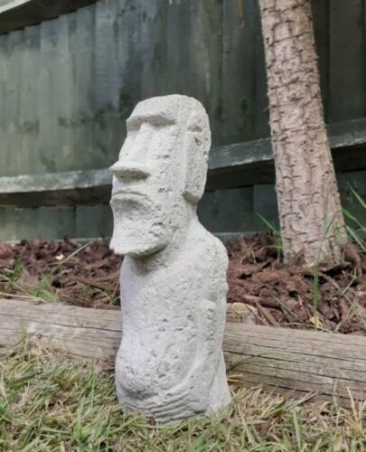 Stone Garden Easter Island Moai Head/tiki Statue/indoor - Etsy