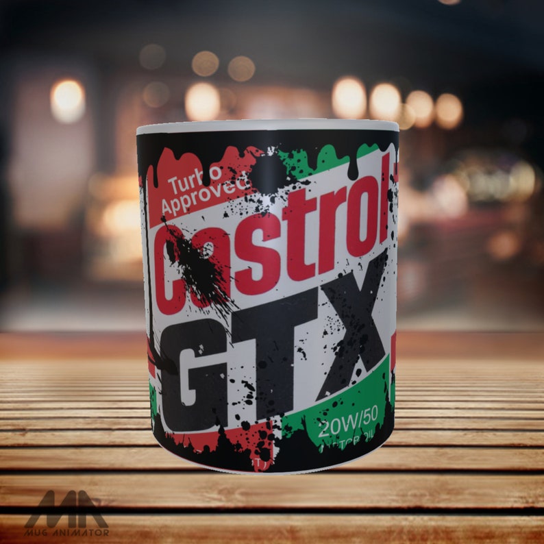 Castrol GTX 11 Oz Mug Design Sublimation High Resolution PNG File ...