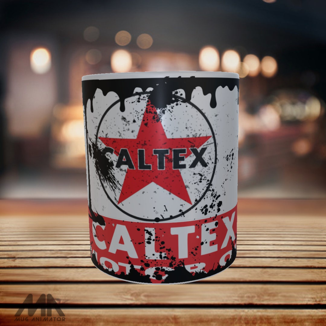 Caltex Motor Oil 11 Oz Mug Design Sublimation High Resolution PNG File ...