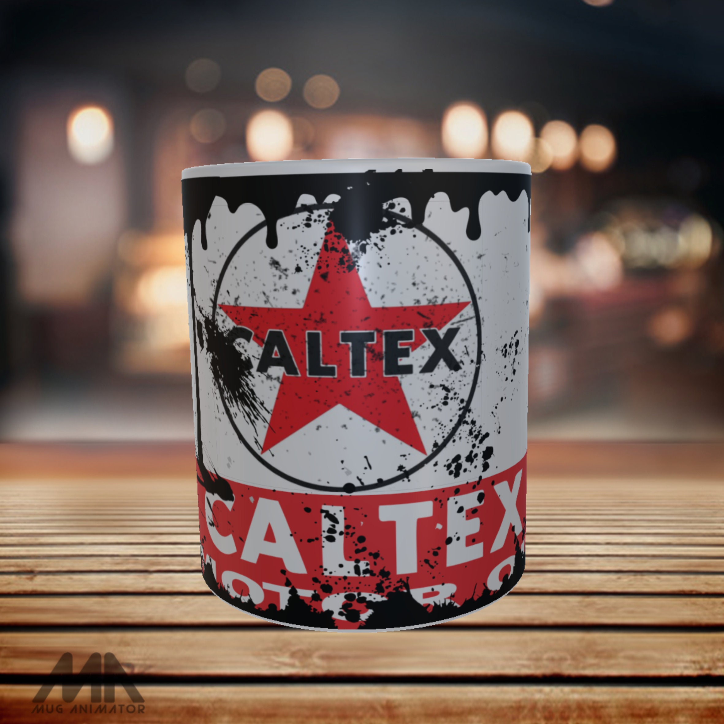Caltex Motor Oil 11 Oz Mug Design Sublimation High Resolution PNG File ...