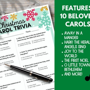 Christmas Song Trivia, Christmas Trivia Games, Christmas Carol ...