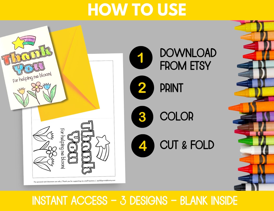 Teacher Appreciation Card Printable Thank You Card for - Etsy