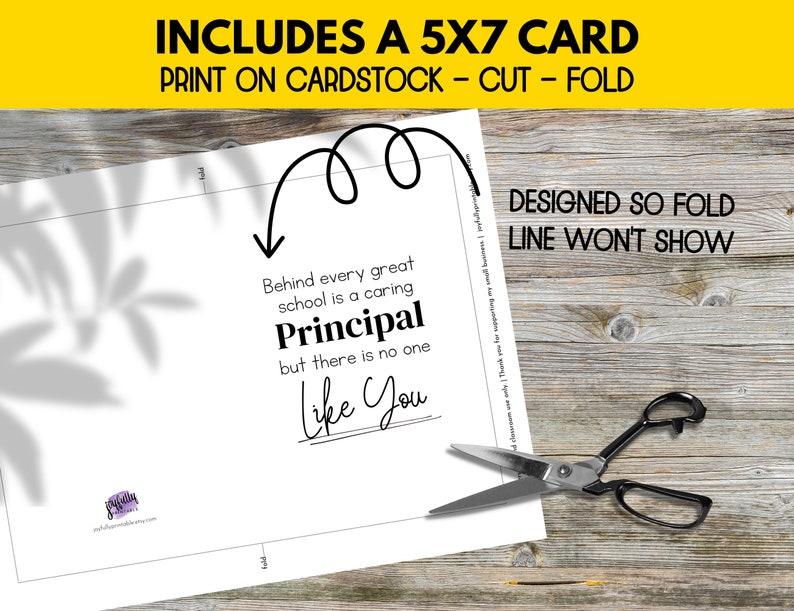 Principal Appreciation Card Printable, Principal Thank You Card ...