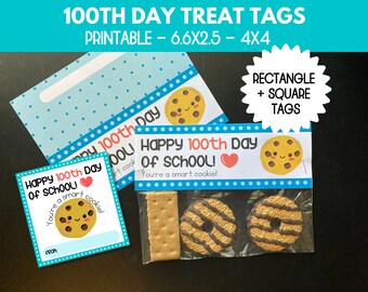 Happy 100th Day of School Bag Topper One Smart Cookie 100 - Etsy