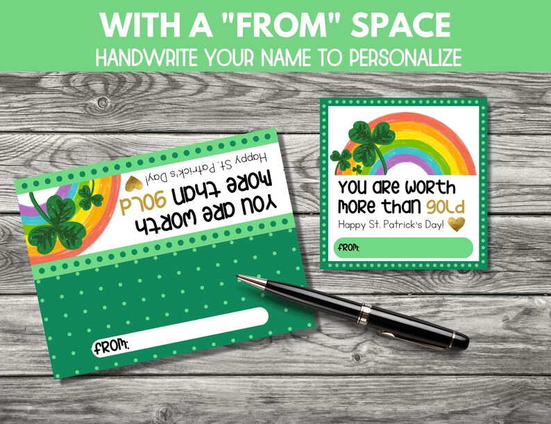 St. Patrick's Day Treat Bag Topper Printable, St Patricks Day Tag, St ...