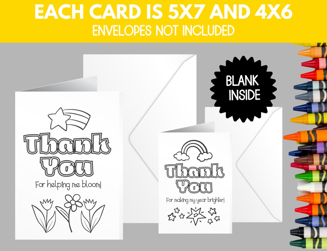 Teacher Appreciation Card Printable Thank You Card for - Etsy