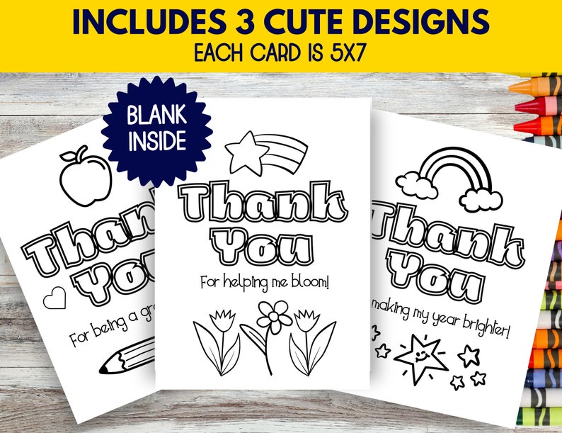 Teacher Appreciation Card Printable Thank You Card for - Etsy