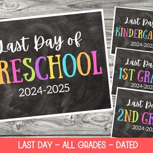Last Day of School Sign Printable, Printable Last Day of School Sign ...