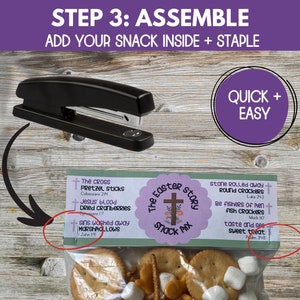 The Easter Story Snack Mix Printable, Treat Bag Topper, Easter Party ...