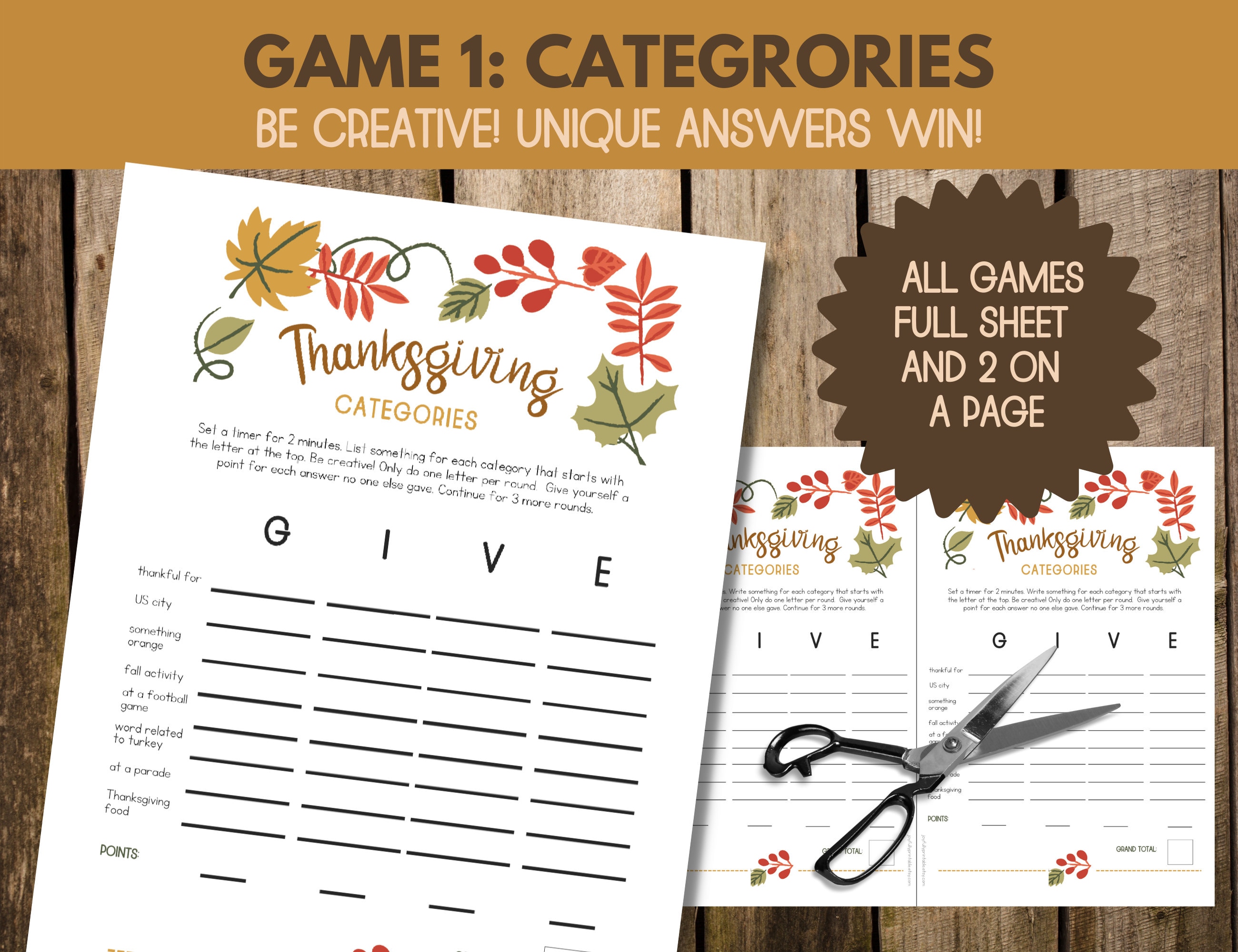 Thanksgiving Word Games Printable Printable Thanksgiving - Etsy