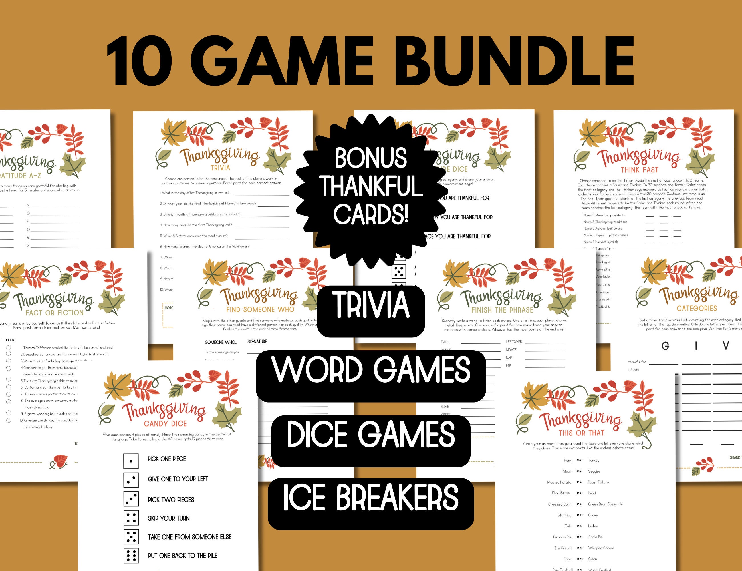 Printable Thanksgiving Games, Thanksgiving Games Printable ...