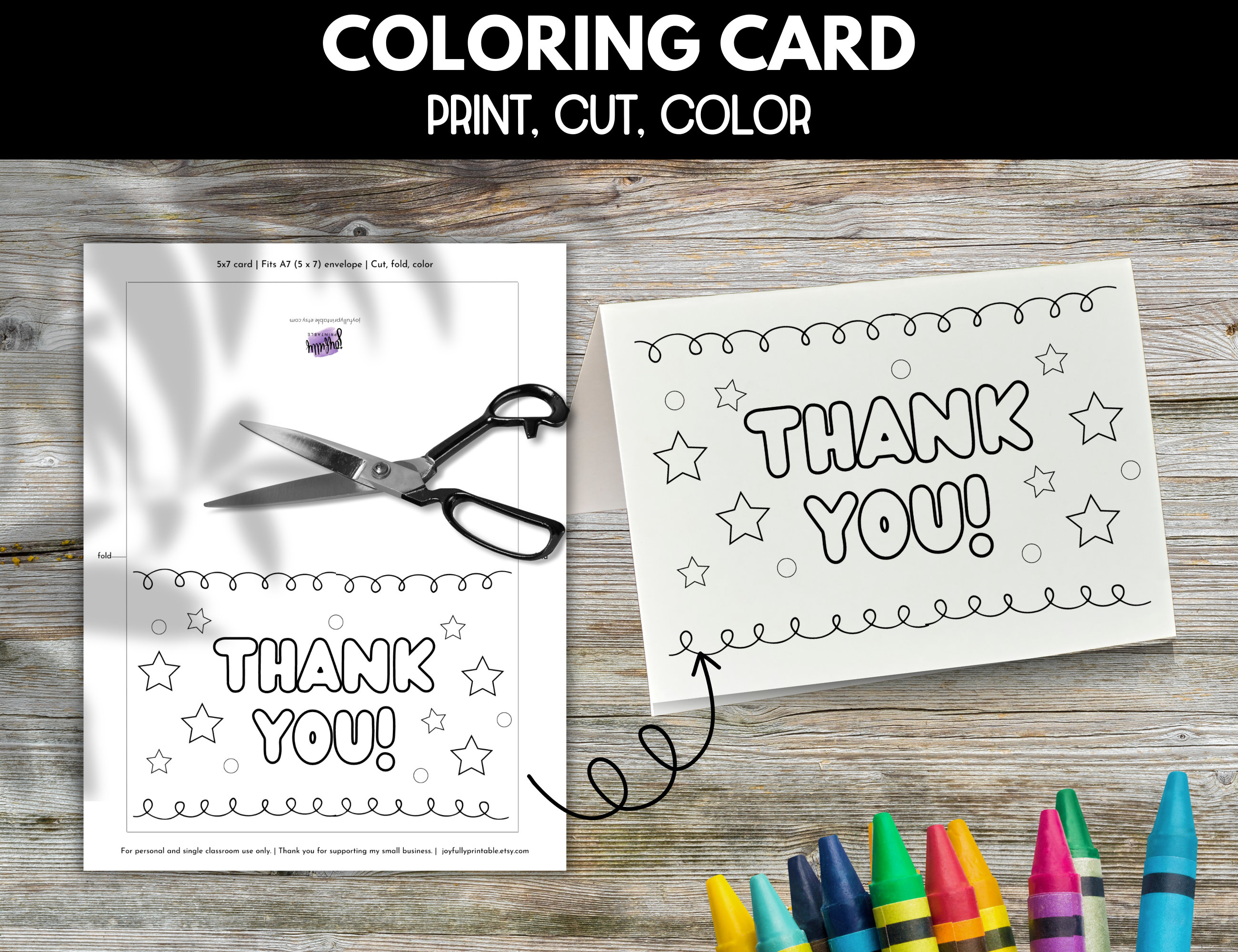 Printable Coloring Thank You Card, Thank You Coloring Card, Thank You ...