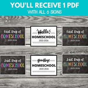 First Day of Homeschool Sign, First Day of Homeschool Printable ...