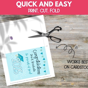 Pre-k Graduation Card Printable, Pre-k Graduate Card, Pre-k Graduation ...