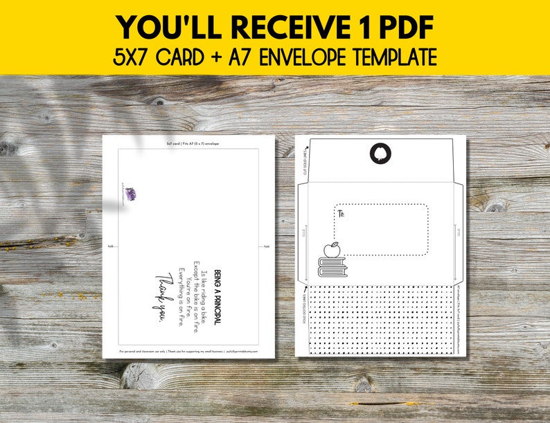 Principal Appreciation Card Printable Principal Thank You - Etsy