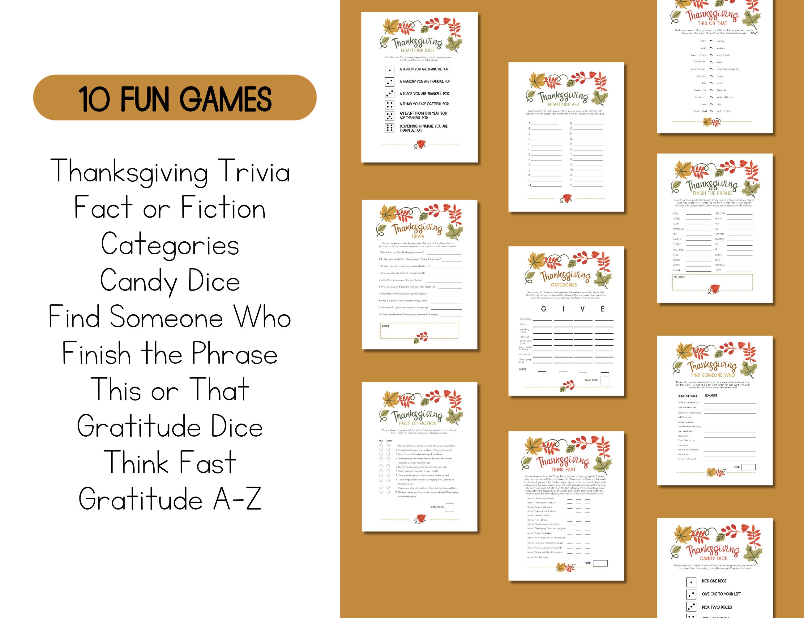 Printable Thanksgiving Games, Thanksgiving Games Printable ...
